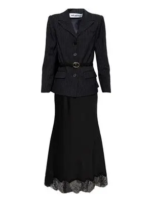 SELF-PORTRAIT Panelled Dress - Grey