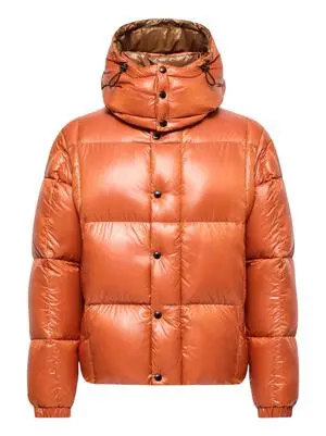 Moncler Parana Hooded Short Down Jacket - Orange