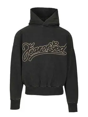 Fear Of God Vintage Logo Hoodie - Black