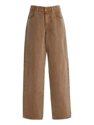 SLVRLAKE Jamie Rigid Mid-rise Curve Jeans - Brown