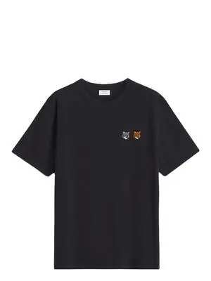 Maison Kitsuné Double Fox Head Comfort Tee-shirt - Anthracite