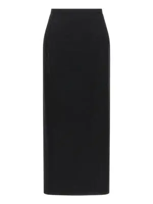 Magda Butrym Skirt With Closure And Back Panel - Black