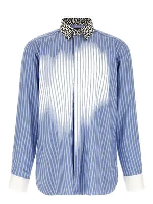 TOM FORD Tom Ford Men Animal Print Collar Shirt Multicolor