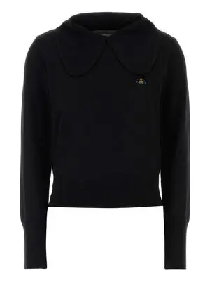 VIVIENNE WESTWOOD Vivienne Westwood Women Black Wool Bea Polo Shirt Black