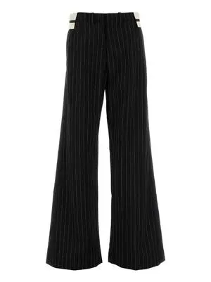 JEAN PAUL GAULTIER Embroidered Wool Pant - Multicolor