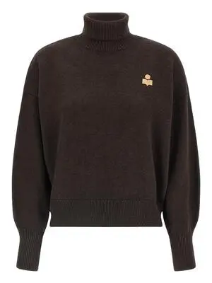 Isabel Marant Étoile Marant 'nasha' High Neck Sweater - Brown