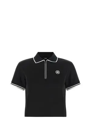 Amiri Zipped Polo Shirt - Black