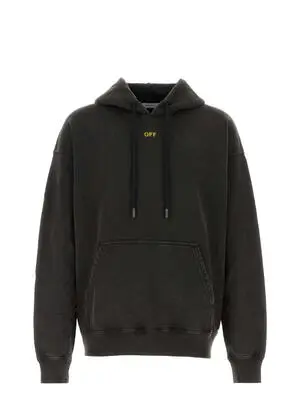 Off-White Slate Cotton Sweatshirt - Black