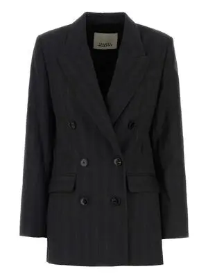 Isabel Marant Étoile Charcoal Wool Jevima Blazer - Gray