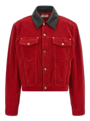 Versace Corduroy Jacket - Red