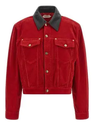 Versace Corduroy Jacket - Red