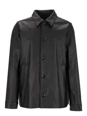 Rick Owens Brad Leather Jacket - Black