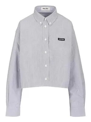 Miu Miu Poplin Shirt - Blue