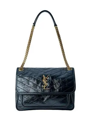 Saint Laurent Niki Medium Vintage Shoulder Bag - Black