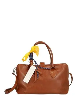 GOLDEN GOOSE Medium Leather Vita Bag - Brown