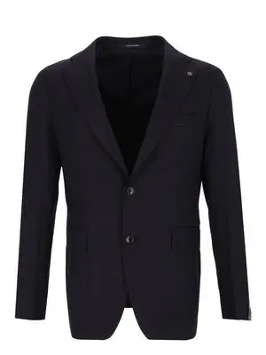 Tagliatore Vesuvio Suit In Wool And Silk - Blue