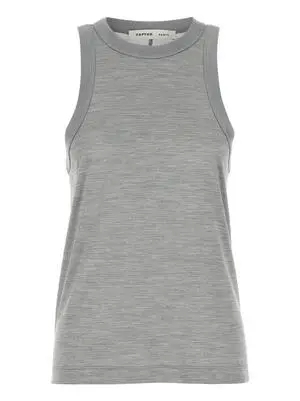 Carven Grey Silk Tank Top - Gray