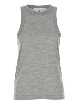 CARVEN Carven Women Grey Silk Tank Top