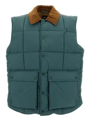 A.p.c. Jimmy Padded Quilted Vest - Multicolor
