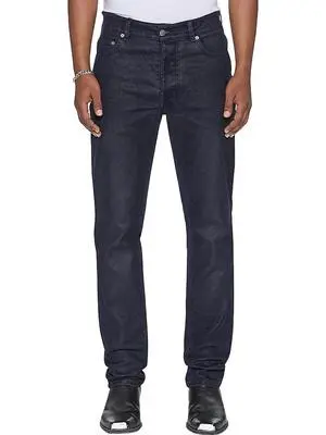 Ksubi Chitch Petrified Flock Cotton Blend Slim Fit 32.5 Jeans - Navy