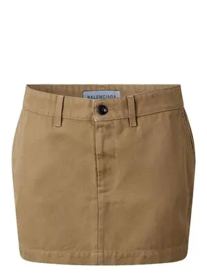 Balenciaga Colored Mini Skirt Brown