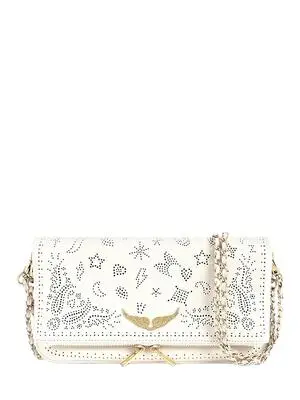 Zadig&Voltaire Rock Perfo Leather Clutch - Flash