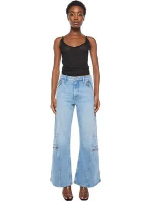MOTHER Snacks! The Spicy Lemon Twist Prep Skimp Wishbone Pants - Blue