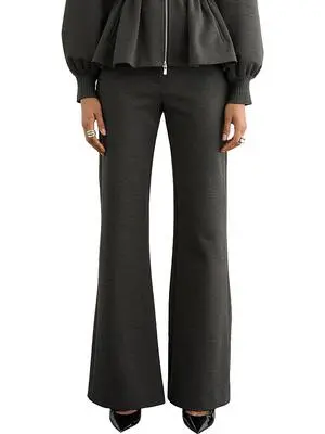 TOCCIN Gaia Mid Rise Flare Leg Pants - Shadow