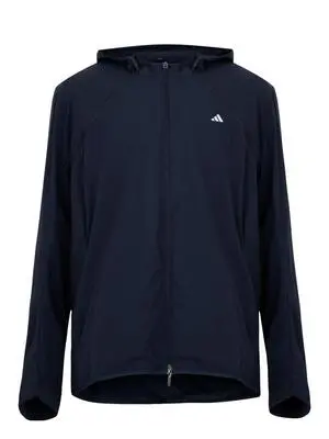 AMI Paris Hooded Zipup Running Jacket - Blue