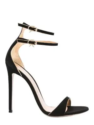 GIANVITO ROSSI 115mm Victorine Double-buckle Stiletto Sandals - Black