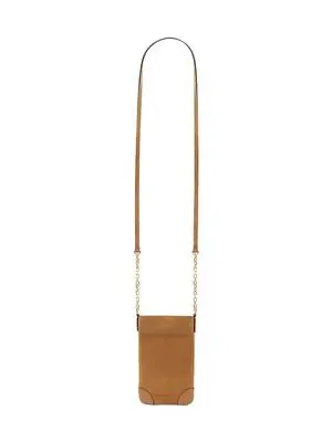 Gerard Darel Charlotte Suede Phone Crossbody - Wheat
