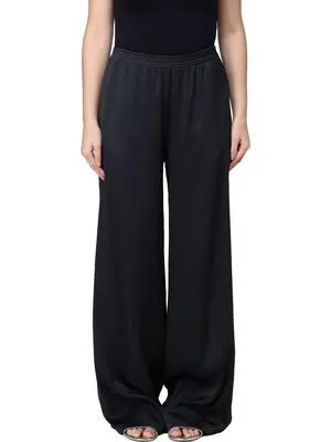 Fabiana Filippi High-waisted Wide-leg Palazzo Trousers With Elastic Waistband - Grey 1
