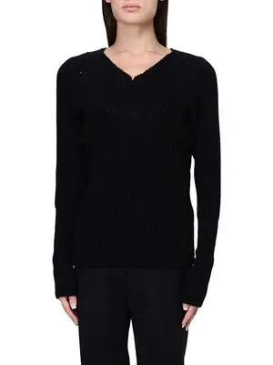 LEMAIRE Pure Wool V-neck Jumper With Ribbed Trims