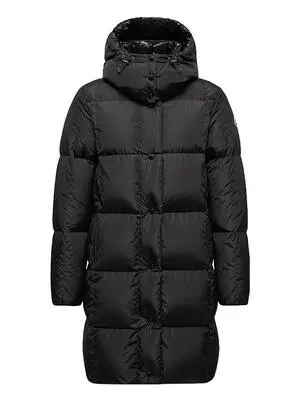 Moncler Litte Down Long Puffer Coat - Black