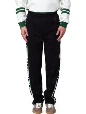 Drole De Monsieur Cotton-blend Jogging Trousers With Side Bands - Black