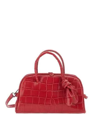 Jacquemus Le Turismo Crocodile-effect Calfskin Handbag - Red
