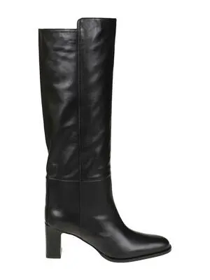 JIMMY CHOO Caly Mid-heel Knee-high Boots In Smooth Leather