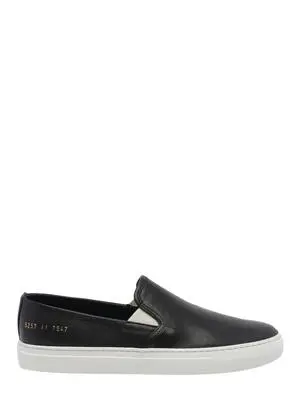 COMMON PROJECTS Smooth Leather Slip-on Sneakers With Elasticated Inserts