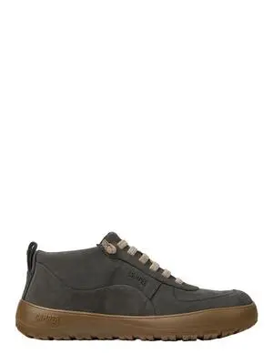 Camper Peu Serra Outdoor Ankle Boots In Nubuck With Vibram Sole Grey