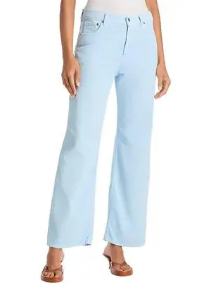 HAIKURE Korea High Rise Corduroy Jeans - Sky