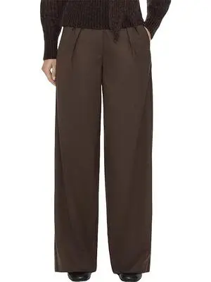 ALLSAINTS Laura Pleated Trousers - Brown