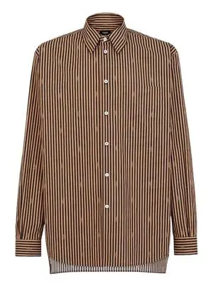 FENDI Fendi Pequin Striped Poplin Shirt
