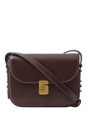 Soeur Brown Leather Mini Bellissima Crossbody Bag - Marrone