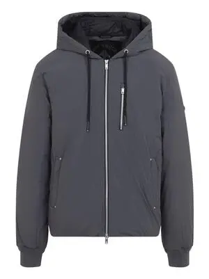 Moose Knuckles Down-fill Zip-up Nylon Jacket - Grey
