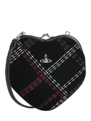 VIVIENNE WESTWOOD Velvet Belle Heart Frame Shoulder Bag