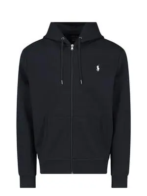 Polo Ralph Lauren Polo Ralph Lauren Men's Zip-Up Hoodie Sweatshirt Black