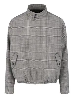 MARNI Marni Plaid Wool Bomber Jacket