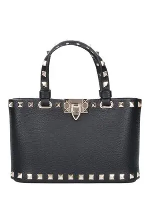 VALENTINO Valentino Garavani Leather Studded Top Handle Tote Bag