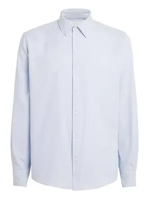 Sunspel Cotton Oxford Shirt - Blue