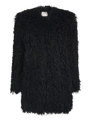 Camilla And Marc Faux Fur Renley Short Coat - Black